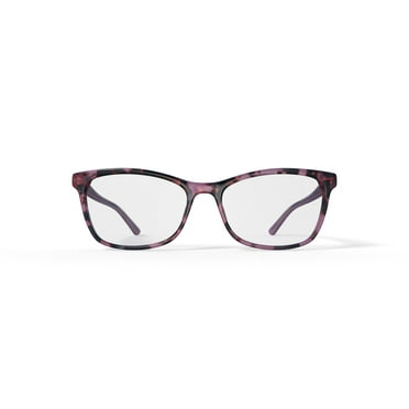 Walmart Women's WOP68 Oval Prescription Eyeglasses with Case, Purple ...