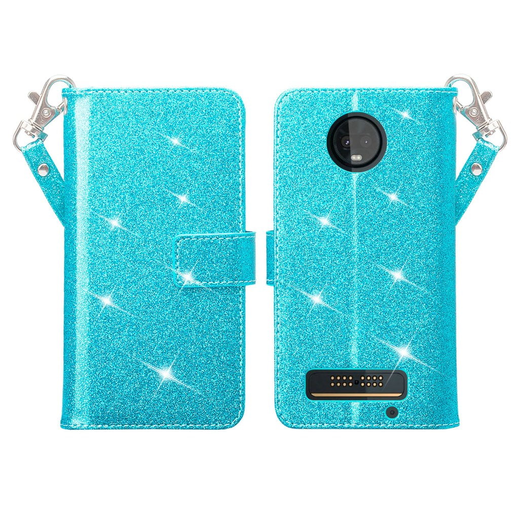 Motorola Moto Z3 Play Case, Moto Z3 Play Case, [Wrist Strap] Cute Girls ...