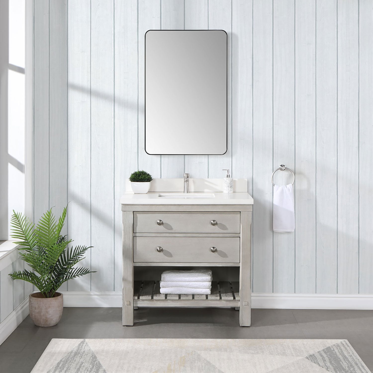 Elbe Grey Vanity, Assorted Sizes - Samsclub.com