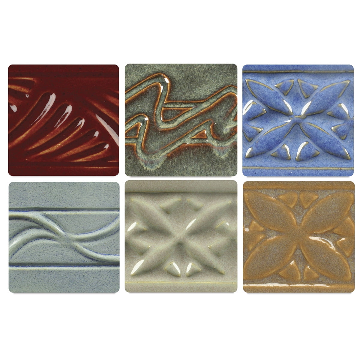 Amaco Potter's Choice Glazes - Classroom Pack 4, Set of 6, Pint ...