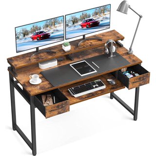 Tribesigns 47 inch Modern Simple Computer Desk with 2 Drawers for ...