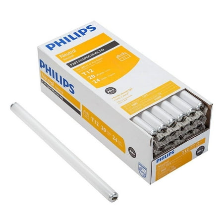 Philips 2ft. T12 20-Watt Neutral (3500K) Linear Fluorescent Light Bulb ...