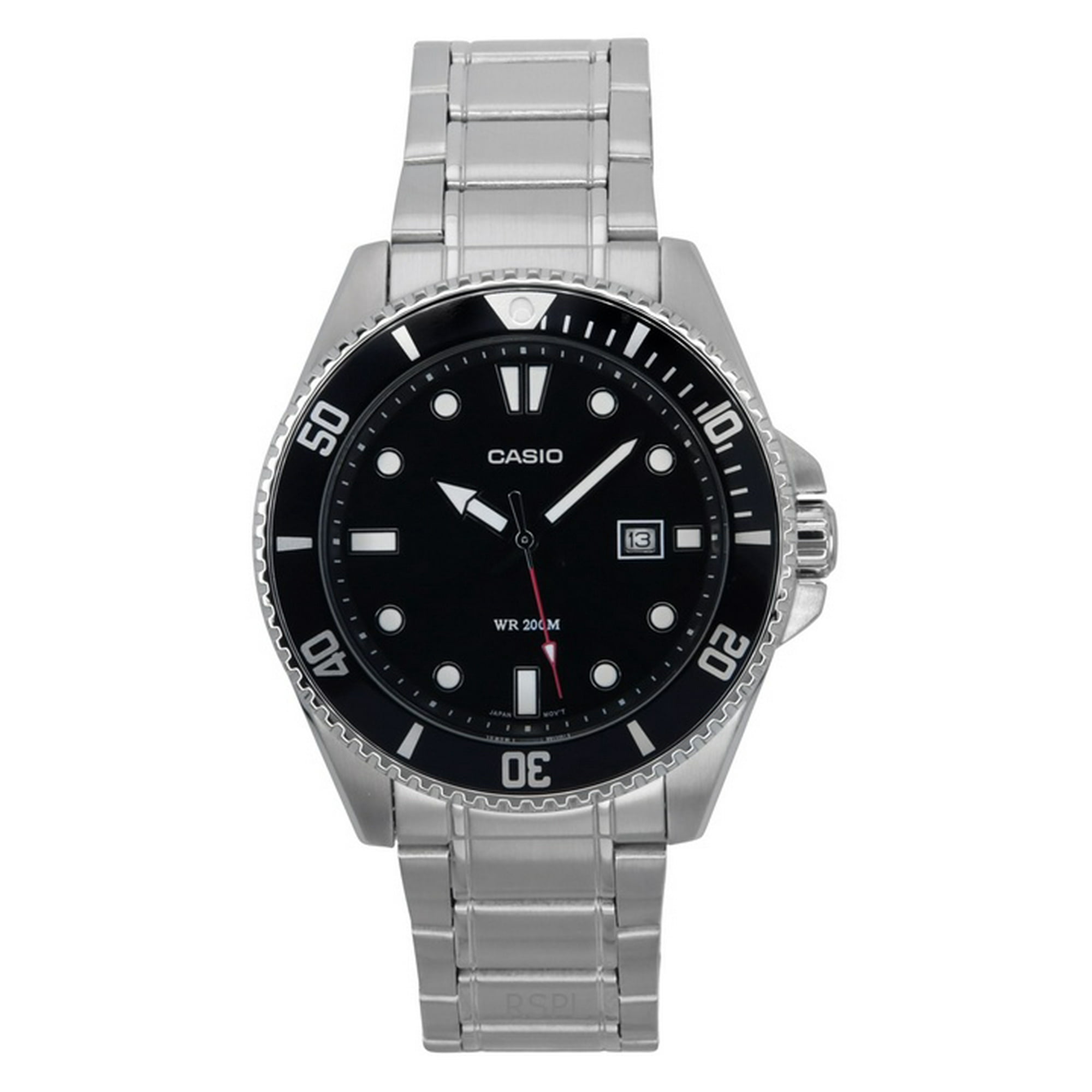 Click here for Casio Standard Analog Stainless Steel Black Dial Q... prices
