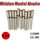 SENRISE 10 Pack Miniature Mandrel Abrasive Connecting Rod Fixed HSS Cut-Off Wheel Discs for ...