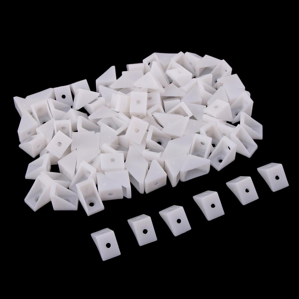100 Pack 90 Degree Angle d Bracket,Corner Brace Joint Bracket Fastener ...