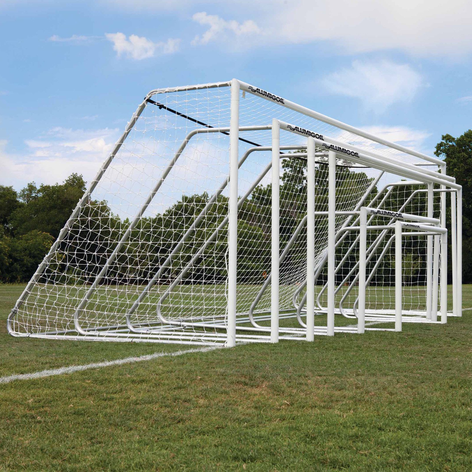 Alumagoal 12' x 6.5' Outdoor Soccer Goal (Set of 2) - Walmart.com