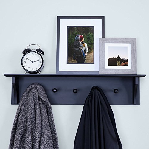 Click here for Ballucci Floating Coat And Hat Wall Shelf Rack  5... prices