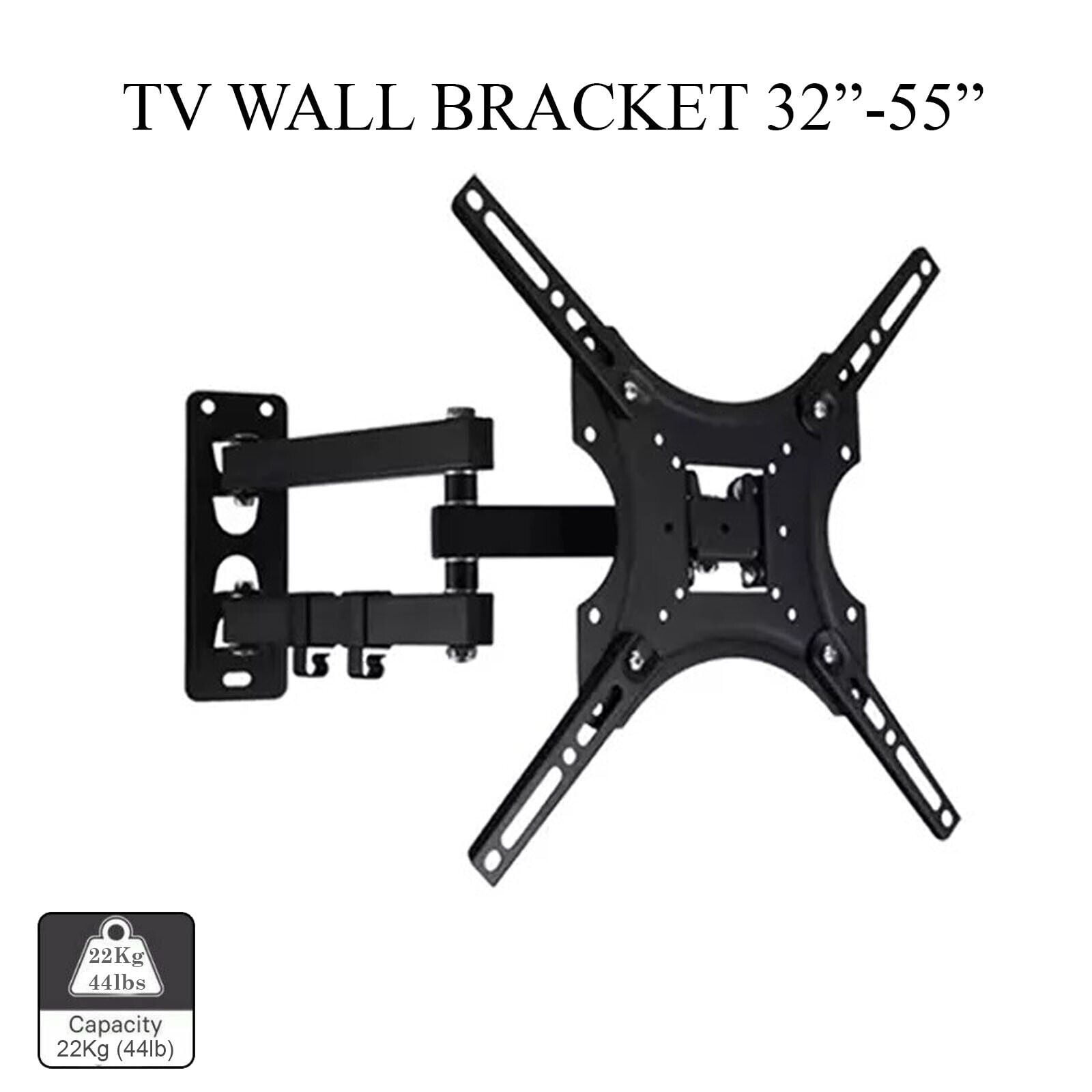 Full Motion TV Wall Mount for Most 32-55 Inch LED LCD Screens TVs up to ...