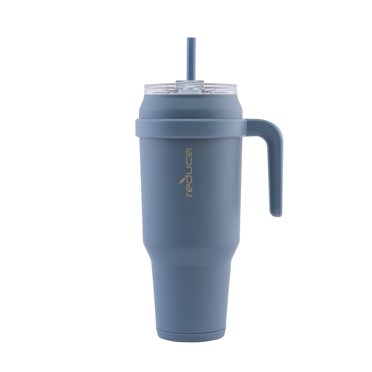 Reduce Vacuum Insulated Stainless Steel Cold1 Mug with Lid and Straw ...