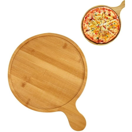 Bamboo Pizza Board, Pizza Tray, Round Pizza Dish, Pizza Tray with ...