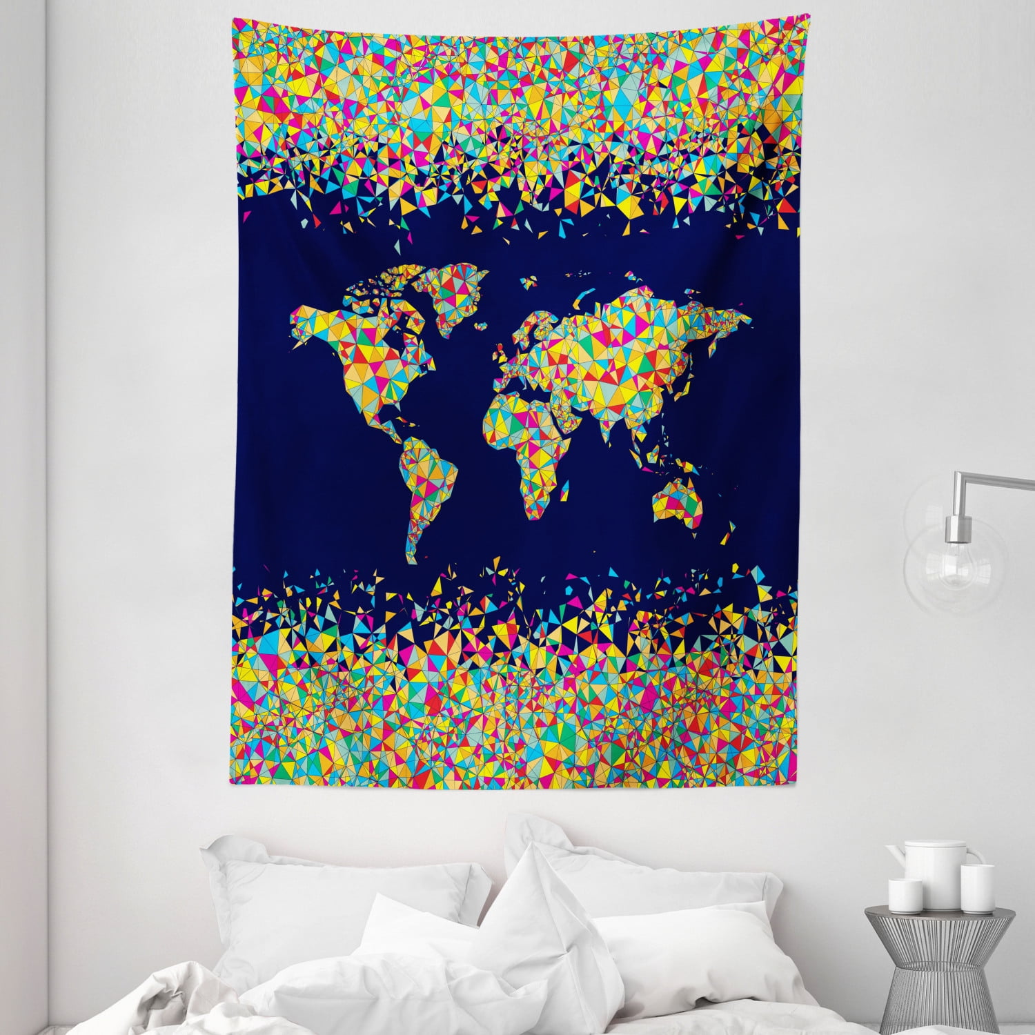 Wanderlust Decor Wall Hanging Tapestry, world map Organized by layers ...