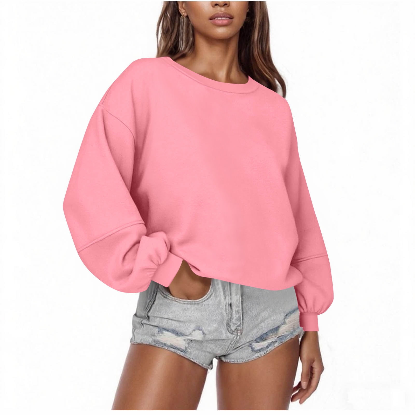 Click here for Diufon Womens Sweatshirts Crewneck Fleece Oversize... prices