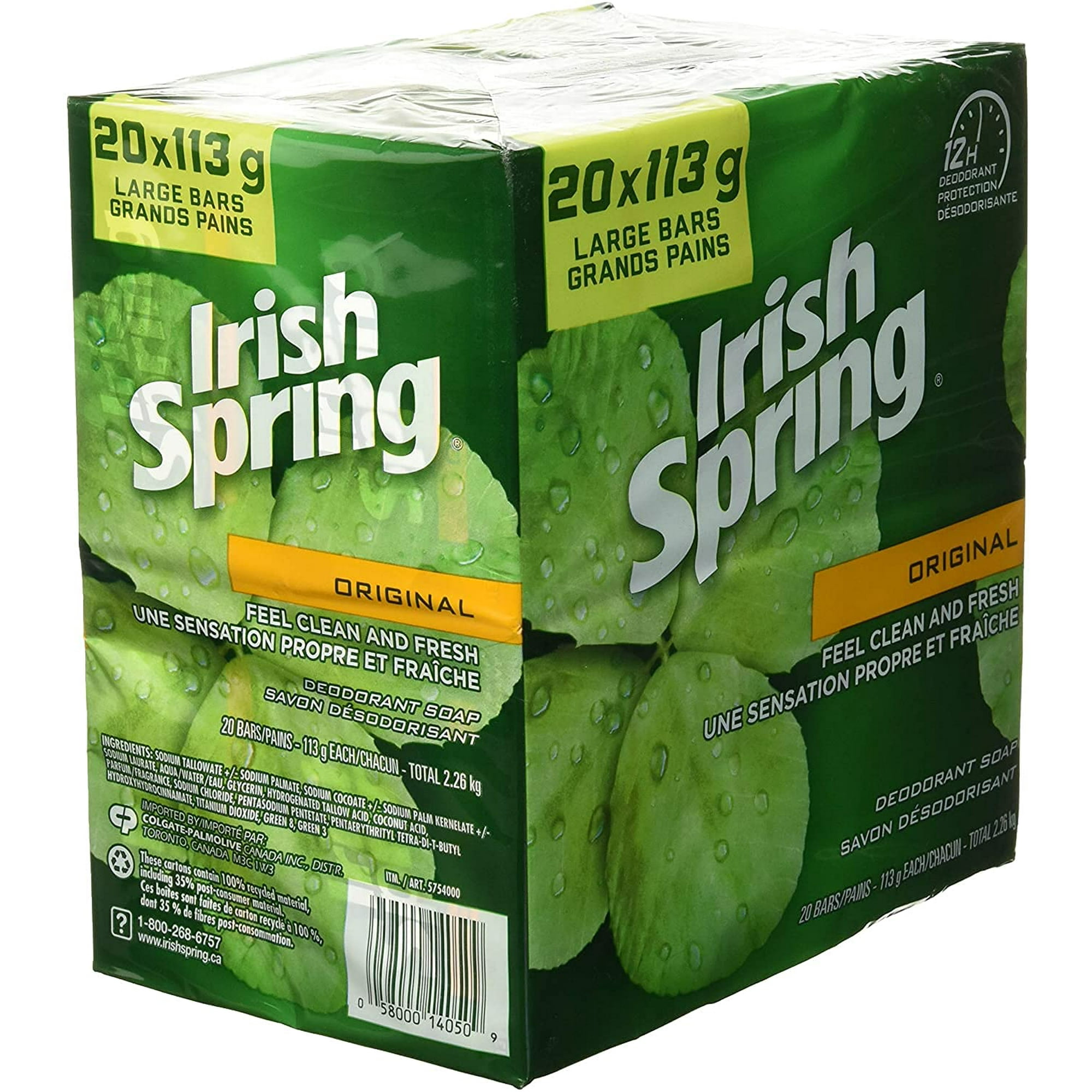 Click here for Irish Spring Deodorant Soap (20 X 113 Gram) Net We... prices