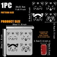 Frizzy Cat Large Stencil 11.8x11.8inch Cartoon Cat Painting Stencils ...