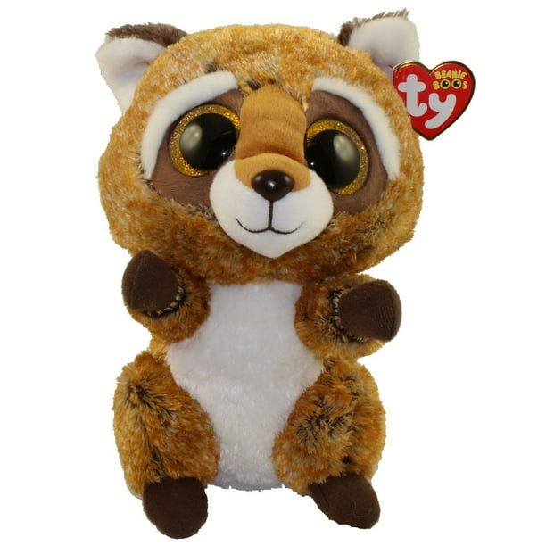 TY Beanie Boos - RUSTY the Raccoon (Glitter Eyes) (Medium Size - 9 inch ...