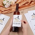 20 pc Paper Stickers Self-adhesive Decals for Wine Bottles Rectangle ...