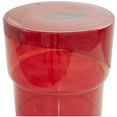 DecMode Red Glass Modern Accent Table - Walmart.com