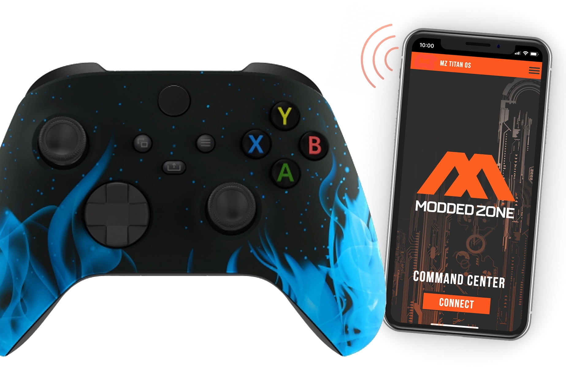 "Blue Fire" Xbox One X SMART Custom Rapid Fire Modded Controller.FPS ...