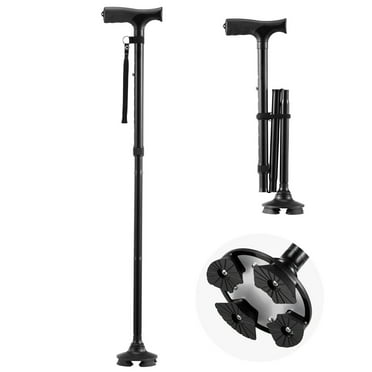 StrongArm Comfort Cane, Self-Standing Lightweight Aluminum Walking Cane ...