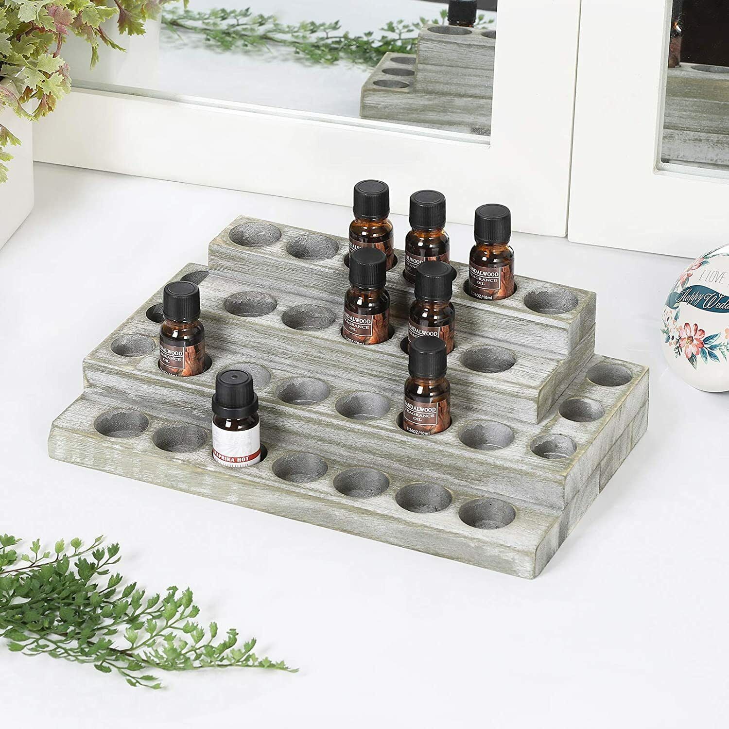 4 Tier Essential Oils Storage Rack Nail Polish Display Holder for 3 ...
