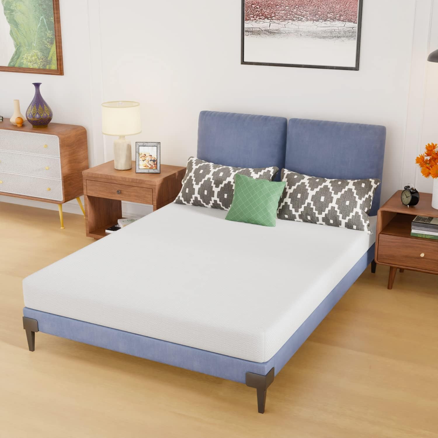 Full Size Mattress,6 Inch Base Foam Mattress in a Box,Medium-Firm ...