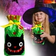 BIZHUA Halloween Drawstring Candy Pouch, Treat Bag for Trick or Treat ...