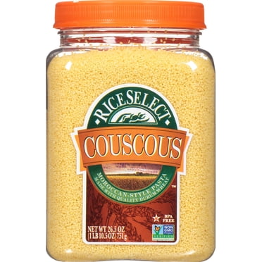 Organic Whole Wheat Couscous, 1 Pound — Non-GMO, Kosher, Raw, Vegan ...