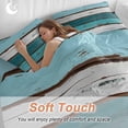 Abstract Wood Grain Queen Size 4 piece Duvet Cover Set,3 Comfort ...