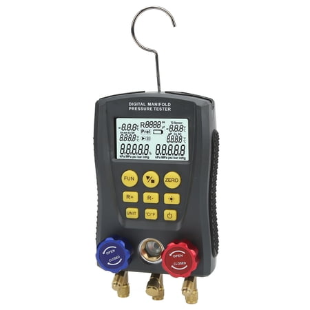 Auto Maintenance Tool, HVAC Digital Manifold Gauge High Accuracy Vacuum ...