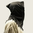TreasureGurus Scary Grim Reaper Hood Black Polyester Halloween Costume ...