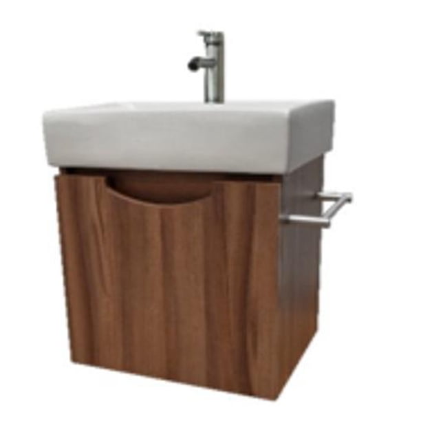 Tocador de Baño y Lavabo de Cerámica Tepic I Areslux con Toallero ...