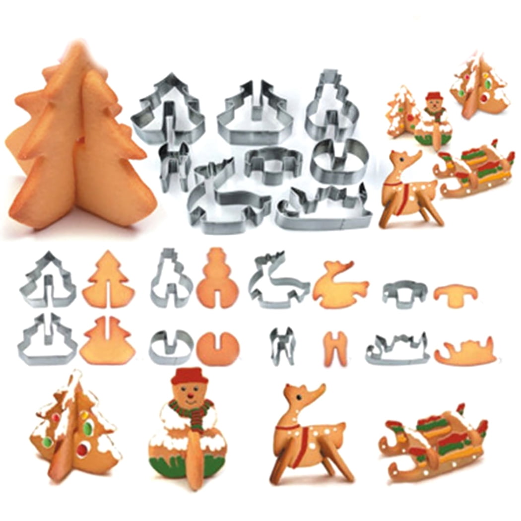 Click here for Nobrand 8pcs Christmas Cookie Cutter Set 3d Creati... prices