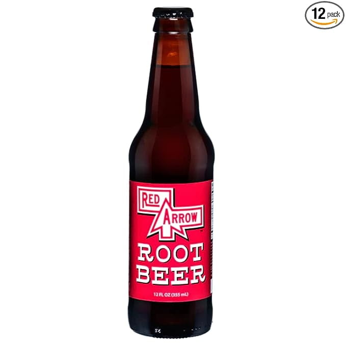 Red Arrow Root Beer Glass Bottle Iconic Old-Time Brand Soda 12 oz 12 ...