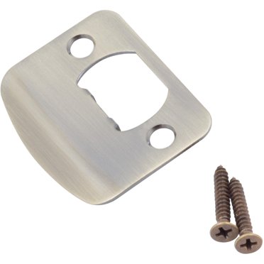 Round Corner Extended Lip Strike Plate, 2-1/4" x 2", (2-1/2" Overall ...