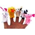 20-Piece Story Time Finger Puppets Set - Cloth Velvet Puppets - 14 ...