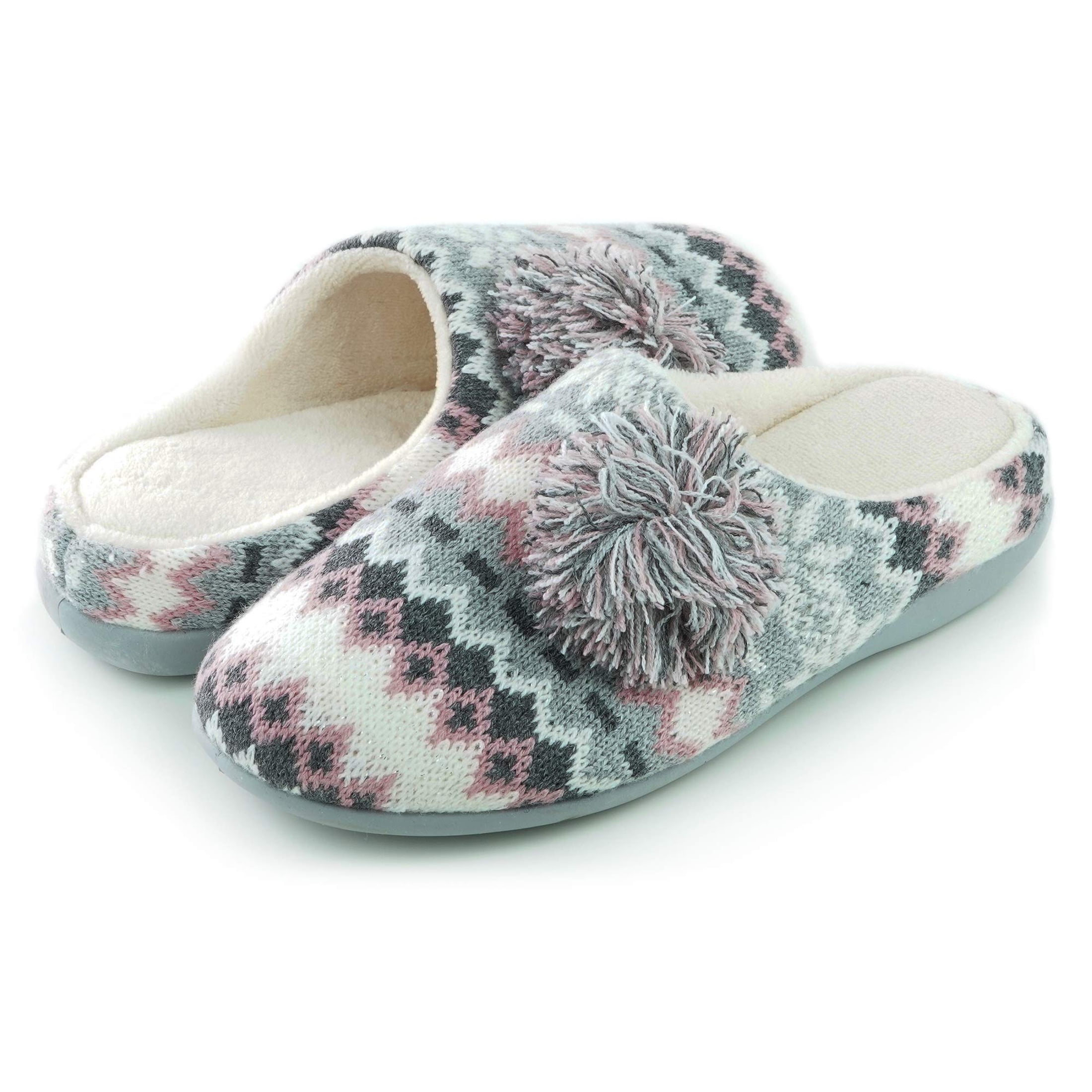 EUROPEAN SOFTEST Women's 80D High Density Memory Foam House Slippers ...