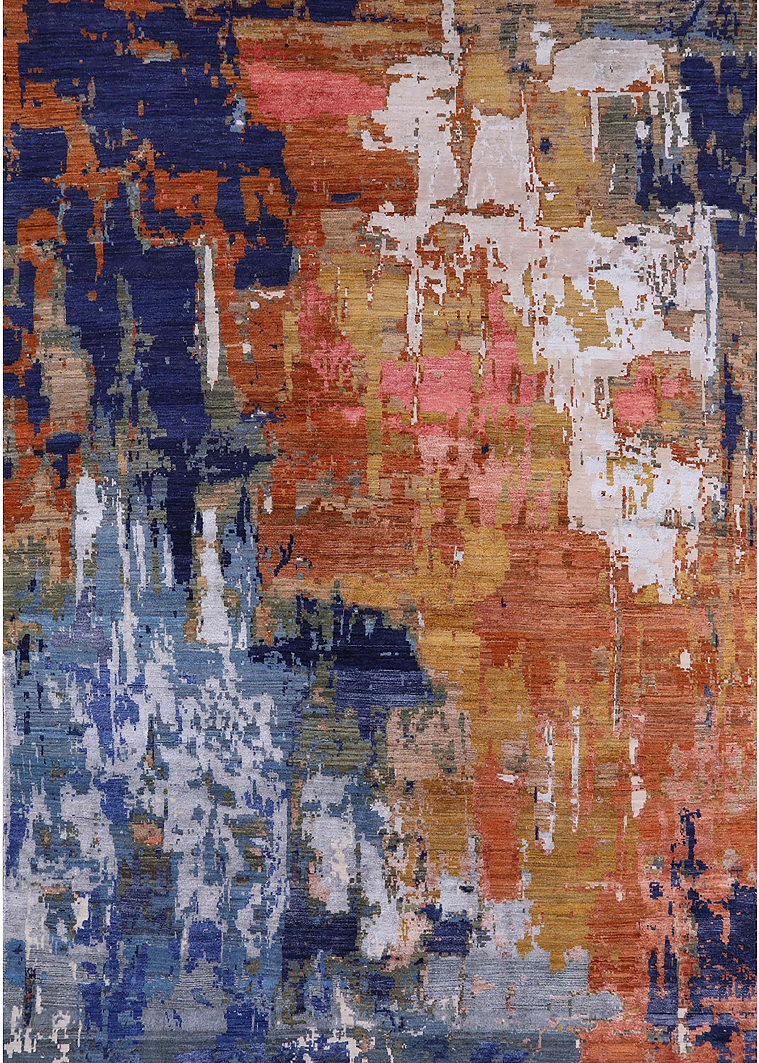 Ahgly Company Indoor Rectangle Mid-Century Modern Maroon Purple ...