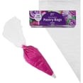 Disposable Pastry Bag 100 Count Cake Decorating Supplies, 21 Inch, Non ...