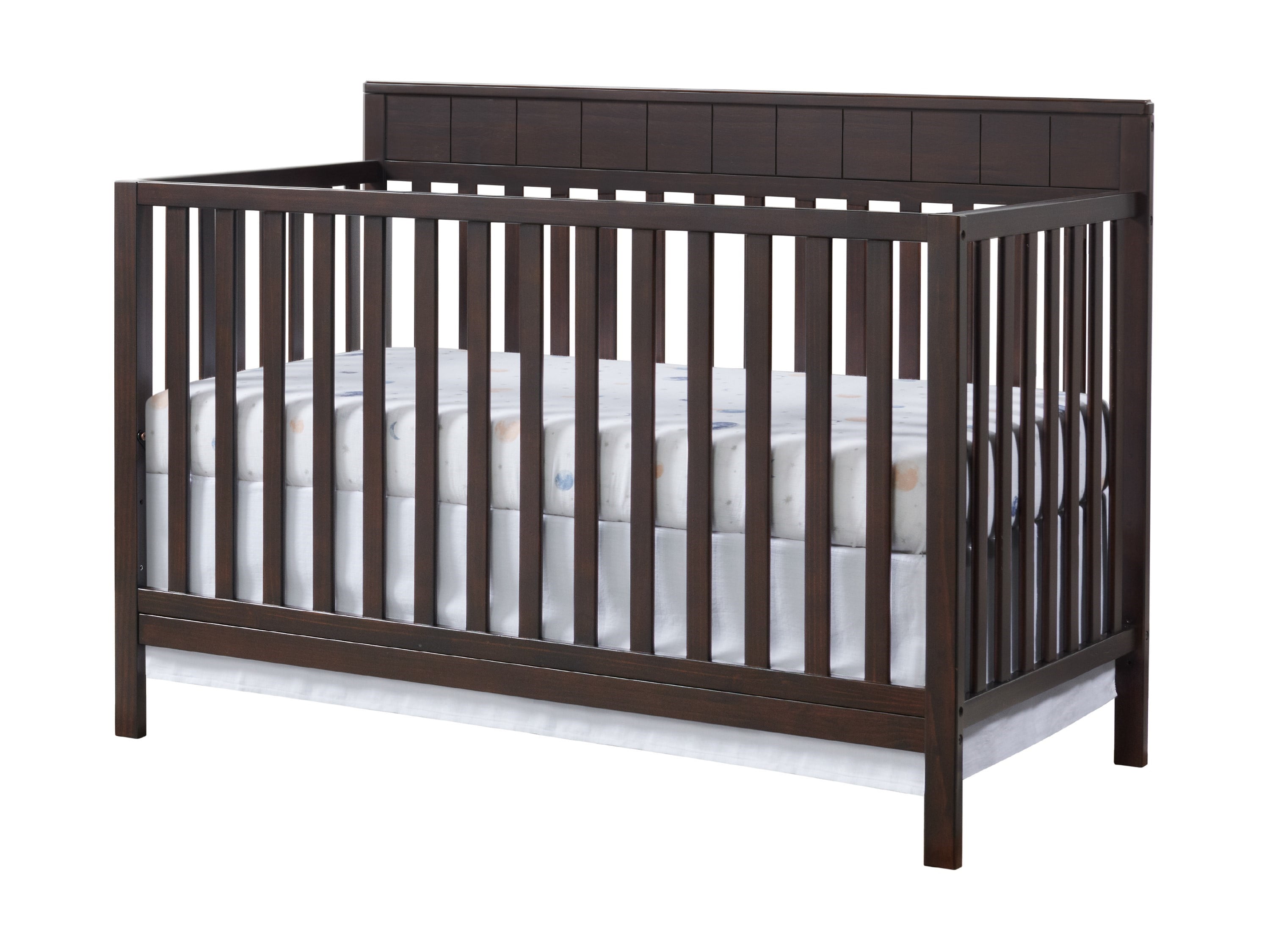 Oxford Baby Logan 4-in-1 Convertible Crib, Espresso Brown, GREENGUARD ...