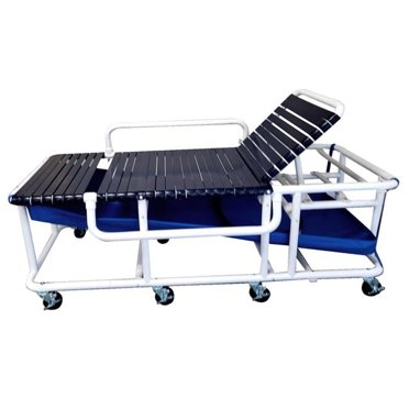 MJM International 910-B Bariatric Shower Gurney with Canvas Drain Pan ...