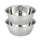 SPOORYYO Stainless Steel Mixing Bowl Set - Heavy Gauge Metal Bowls with ...