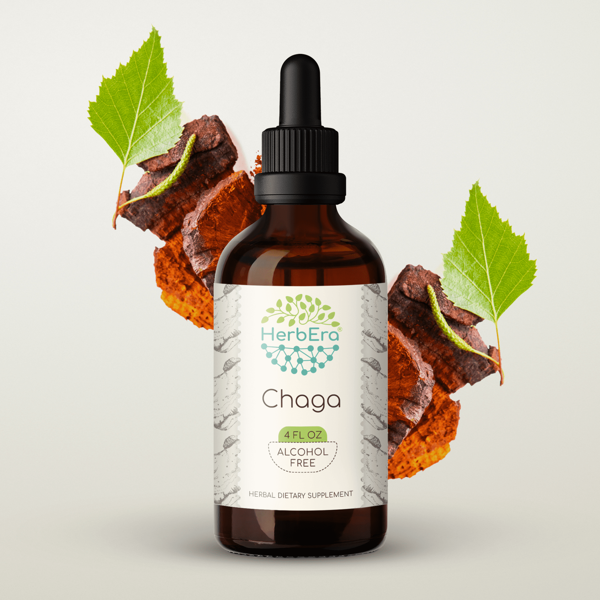 Chaga Alcohol-FREE Herbal Extract Tincture, Super-Concentrated ...