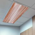 2 Pack Brown Red Gradient Fluorescent Light Covers for Ceiling Lights ...
