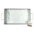 ArtSkills Set of Silver Galvanized Metal Trays for Rustic Home Décor ...