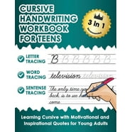 Beginner's Cursive Workbook Grades 2 - 5 : Ocean and Underwater Themed ...