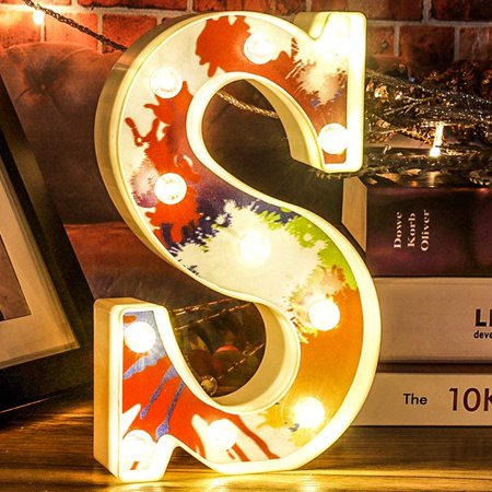 Marquee LED Letter Light - Light Up Letter Sign Night Light Party ...