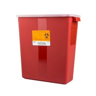 Sharpstar In-Room Sharps Container, 5qt, Red, 8507SA, Mailbox Lid, 2 ...
