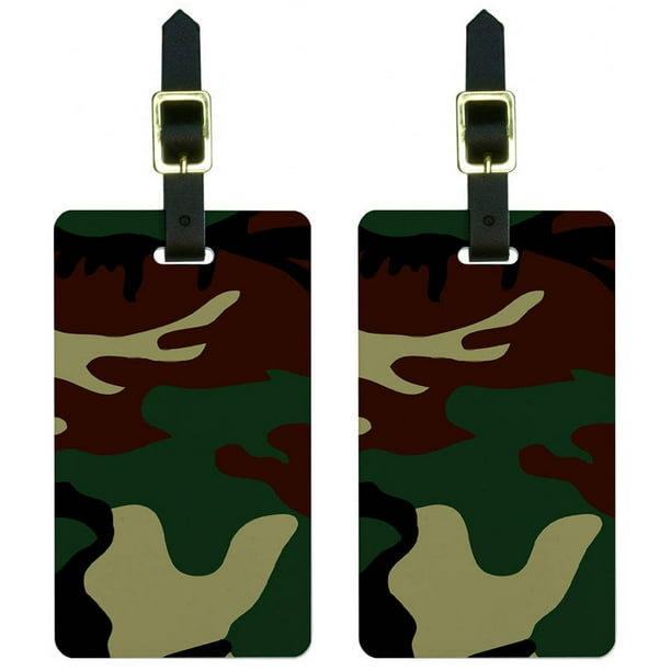 Camouflage Army Soldier Luggage Tags Suitcase Carry-On ID, Set of 2 ...