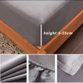 Cotton Fitted Sheet with Elastic Bands Non Slip Adjustable Mattress ...