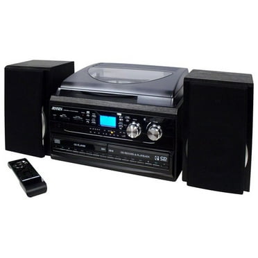Trexonic 3-Speed Turntable With CD Player, CD Recorder, Cassette Player ...